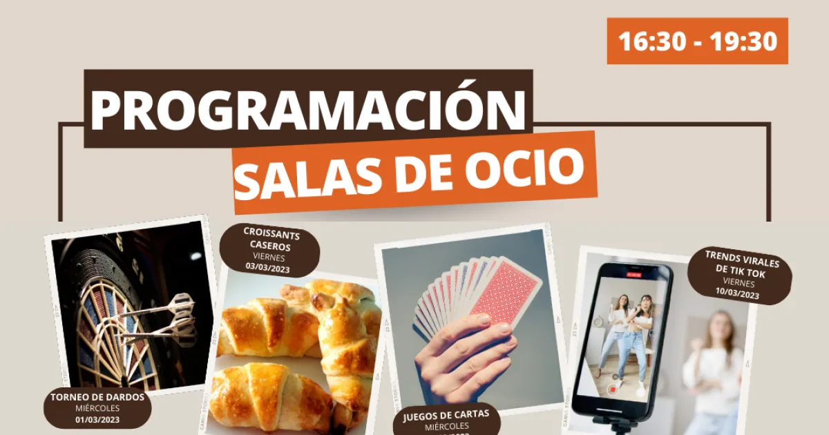 El área de Juventud presenta la programación de las Salas de Ocio de ...